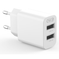 ЮК :: мережева зарядка XO L109 - 12W Dual port USB-A (Білий)